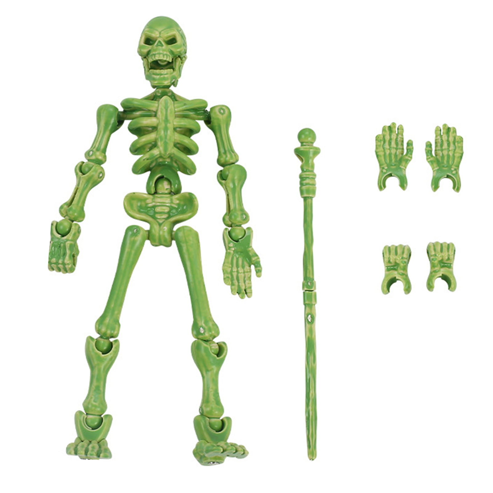 Sylvtty 3D Printed Skeleton Action Figure Multi-Jointed Movable ...