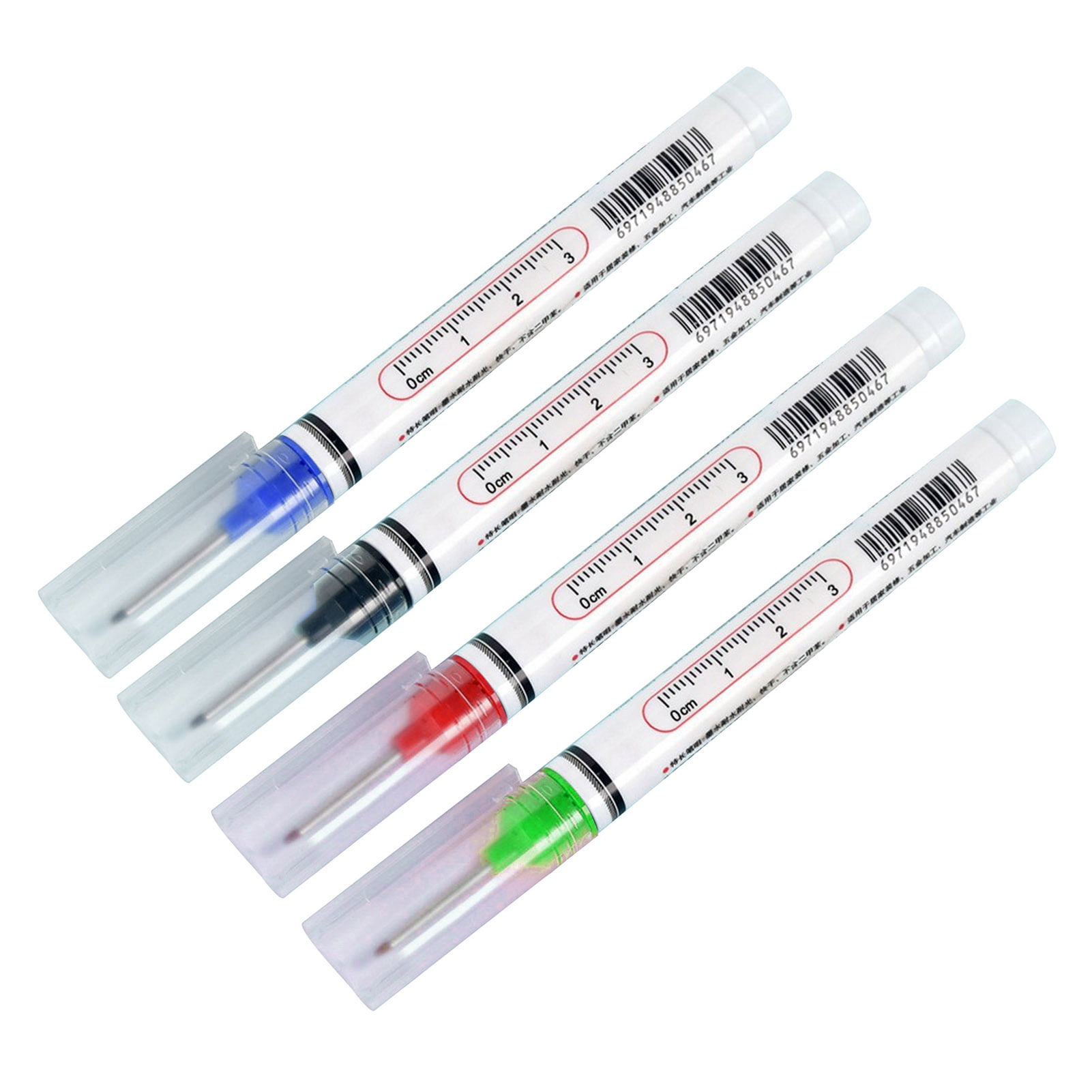 Sylvtty 4 Pcs Long Head Deep Hole Marker Pens 20mm Long Nose Marker ...