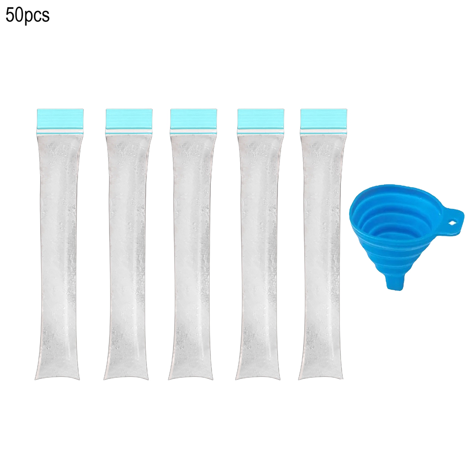 Sylvtty 50/100Pcs Disposable Popsicle Bag BPA-Free Freezer Tubes with ...