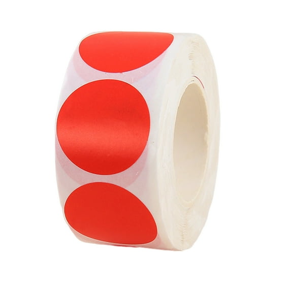 Sylvtty 500 Pcs 1" Colored Dot Stickers Round Color Coding Labels ...