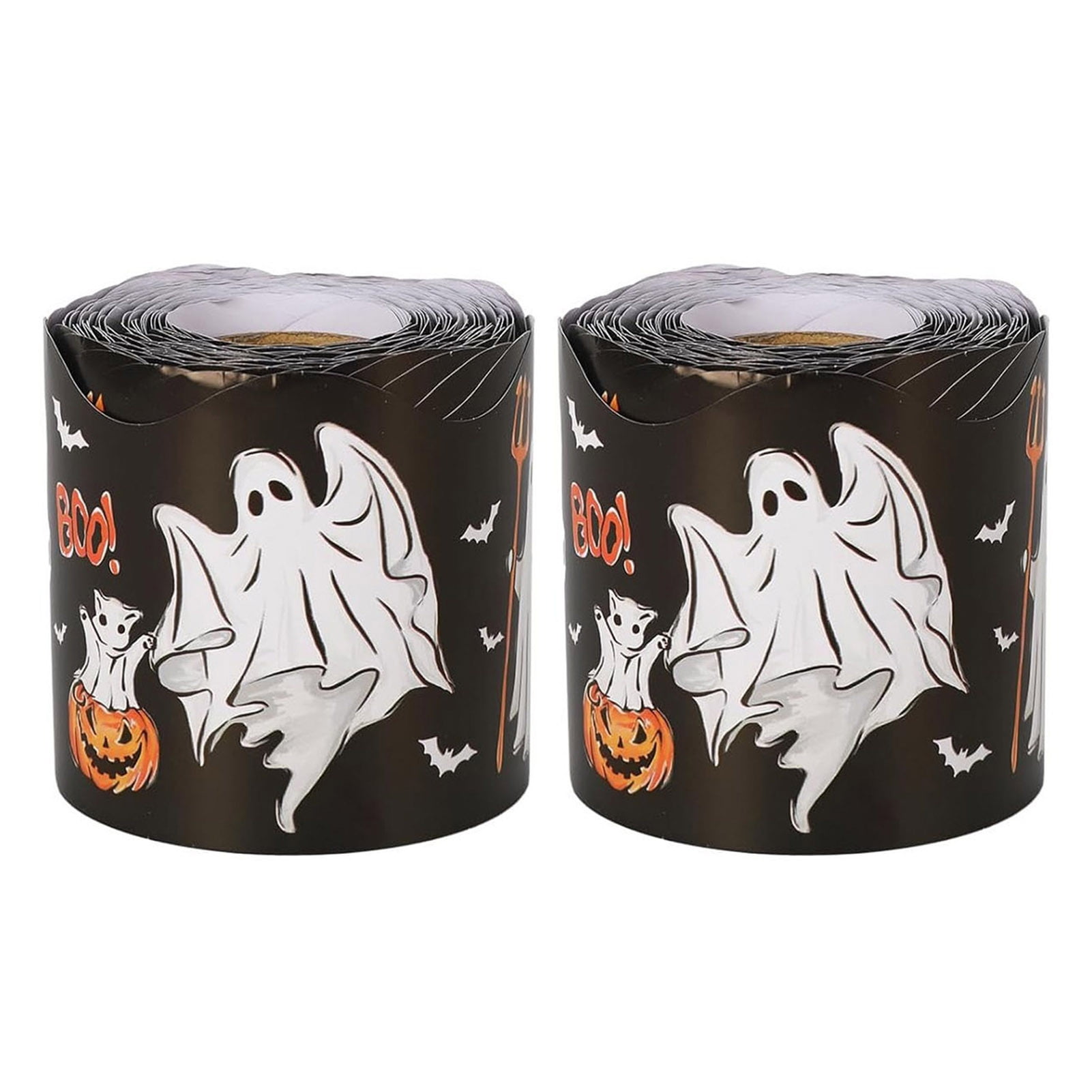 Sylvtty 59 Ft Halloween Bulletin Board Border Self Adhesive Ghost Boo ...