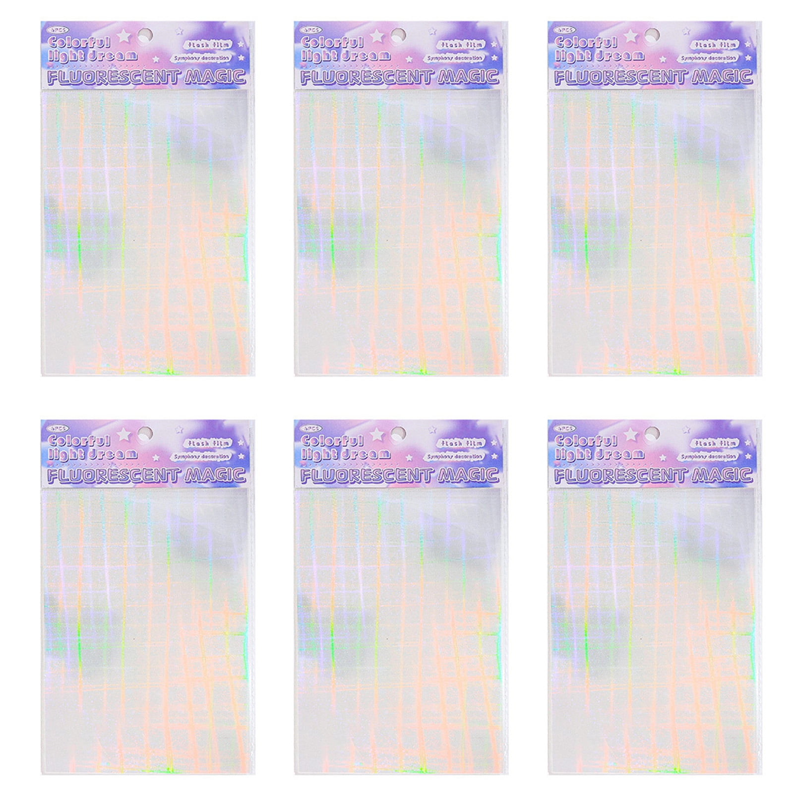 Sylvtty 6 Sheets Iridescent Dream Holographic Sticker for Journals ...