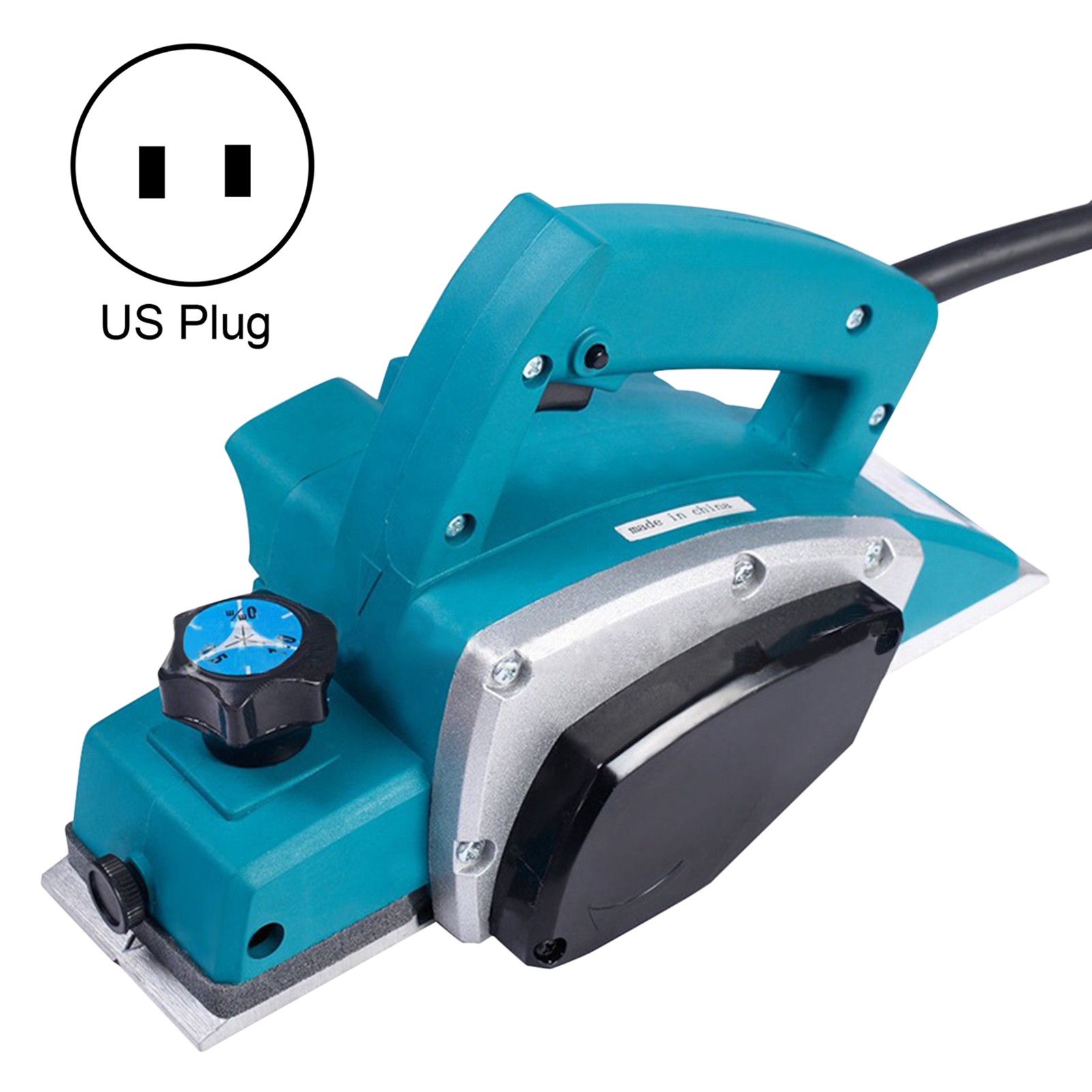 Sylvtty 800W Electric Planer Handheld Adjustable Depth Copper Motor ...