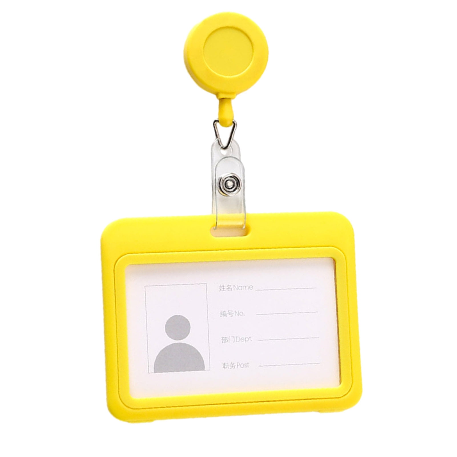Sylvtty Aluminium Alloy Staff Badge Holder Secure ID Card Case Fade ...