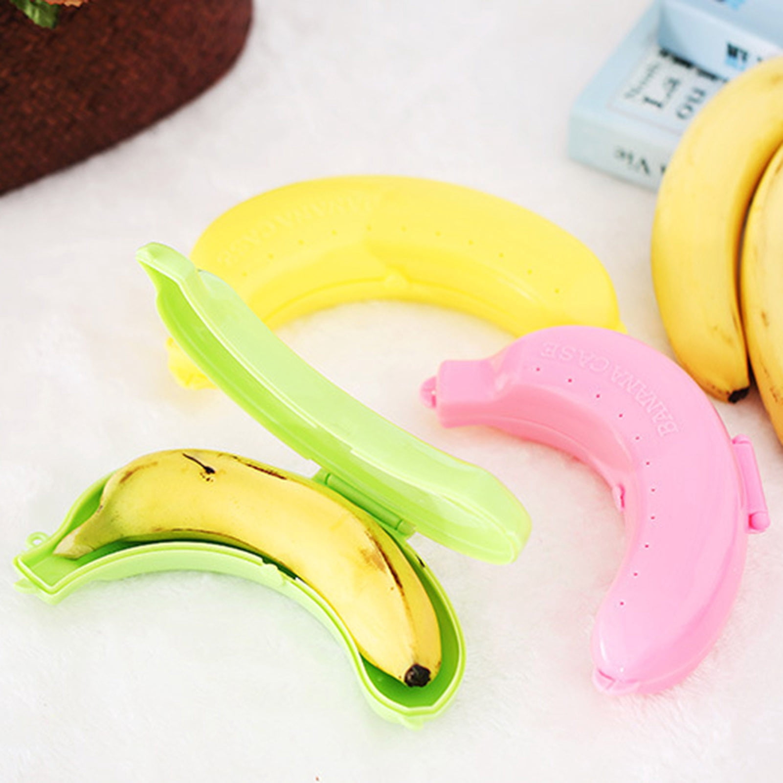 Sylvtty Flexible Keep Fresh Plastic Picnic Fruit Banana Storage Case ...