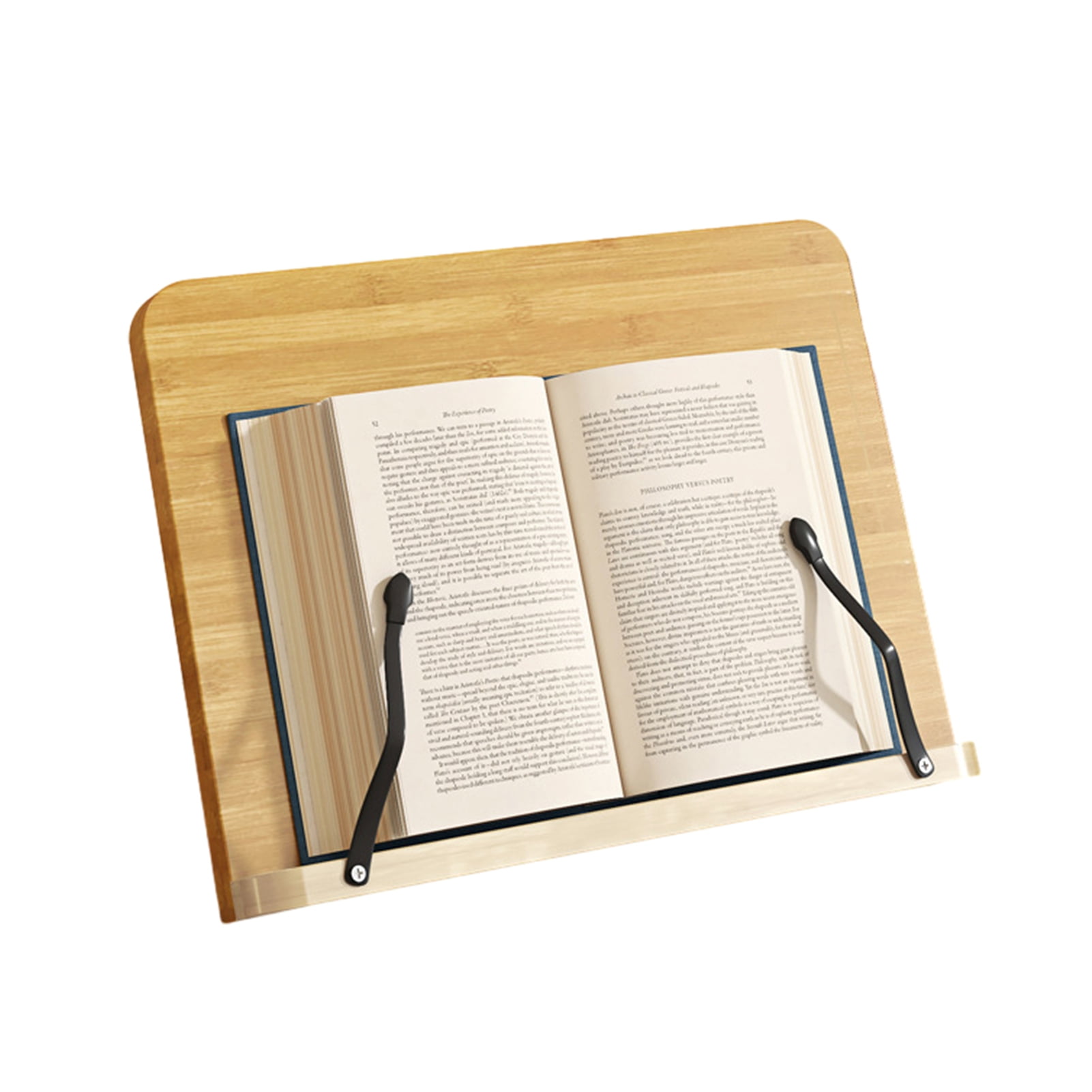 Sylvtty Book Stand for Reading 8 Height Adjustable Book Holder Hands ...