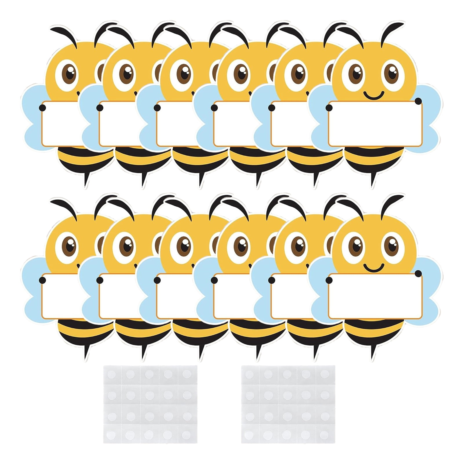Sylvtty Bulletin Board Bumble Bee Cutouts Bee Shaped Paper Name Tags ...