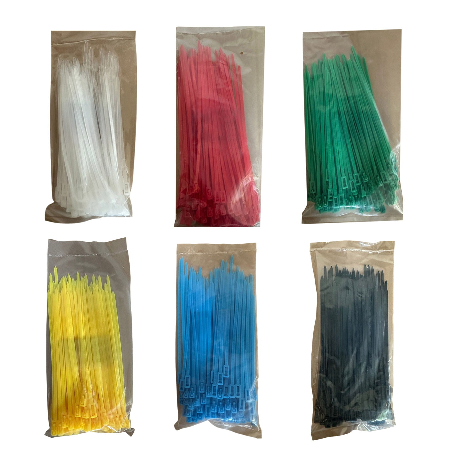 Sylvtty Cable Zip Ties Releasable Adjustable Nylon Cable Ties Multi ...