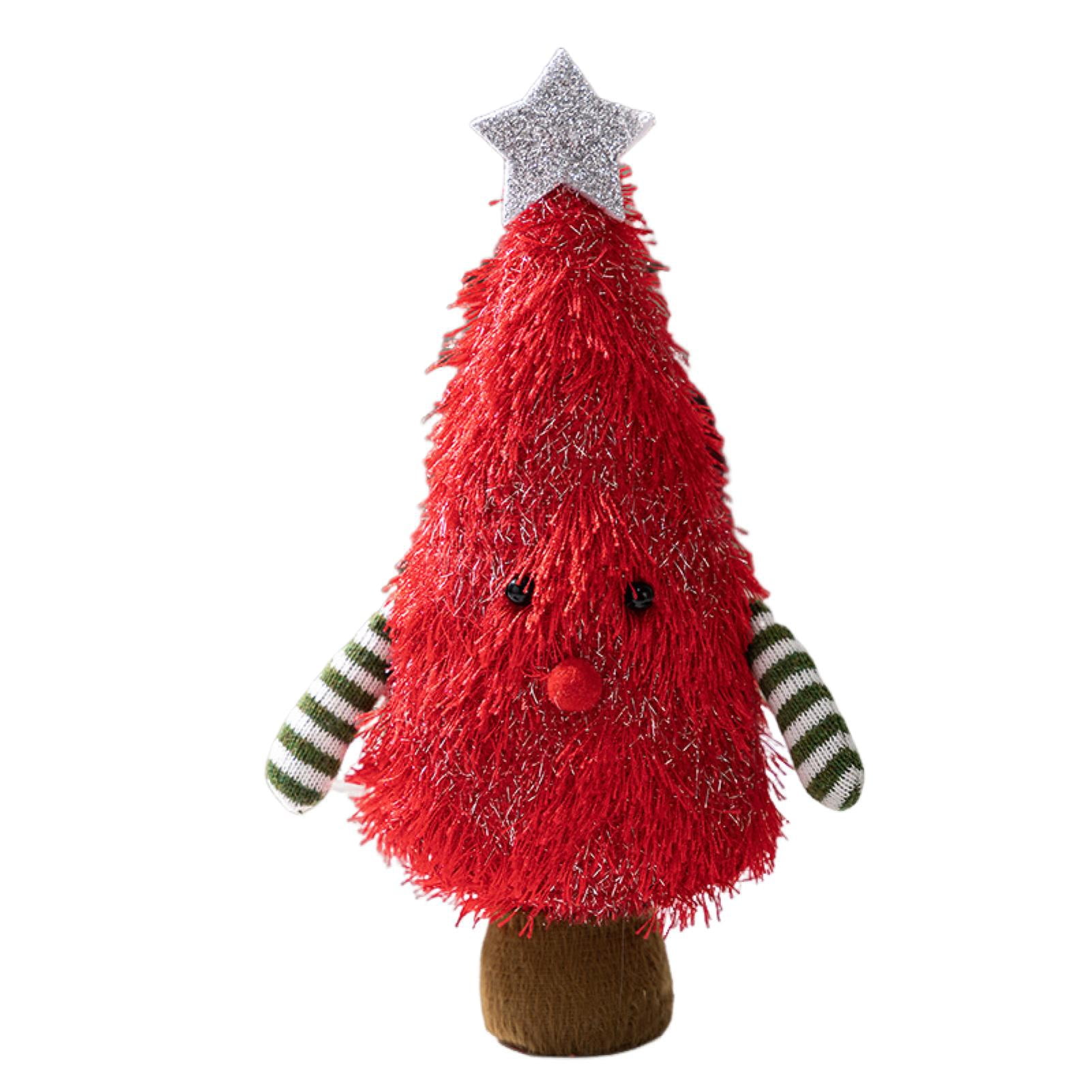 Sylvtty Christmas Gnome Decoration Fluffy Christmas Tree Doll with ...