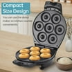 Mini Doughnut Maker|Mini Cake Donut Machine|Double-sided Heating Make 7 ...