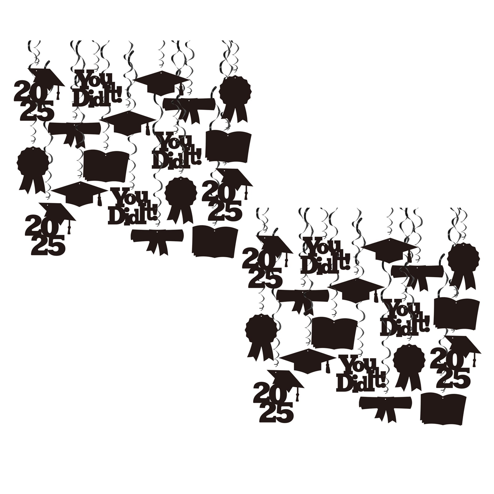 Sylvtty Graduation Party Hanging Swirl Decorations Class of 2025 ...