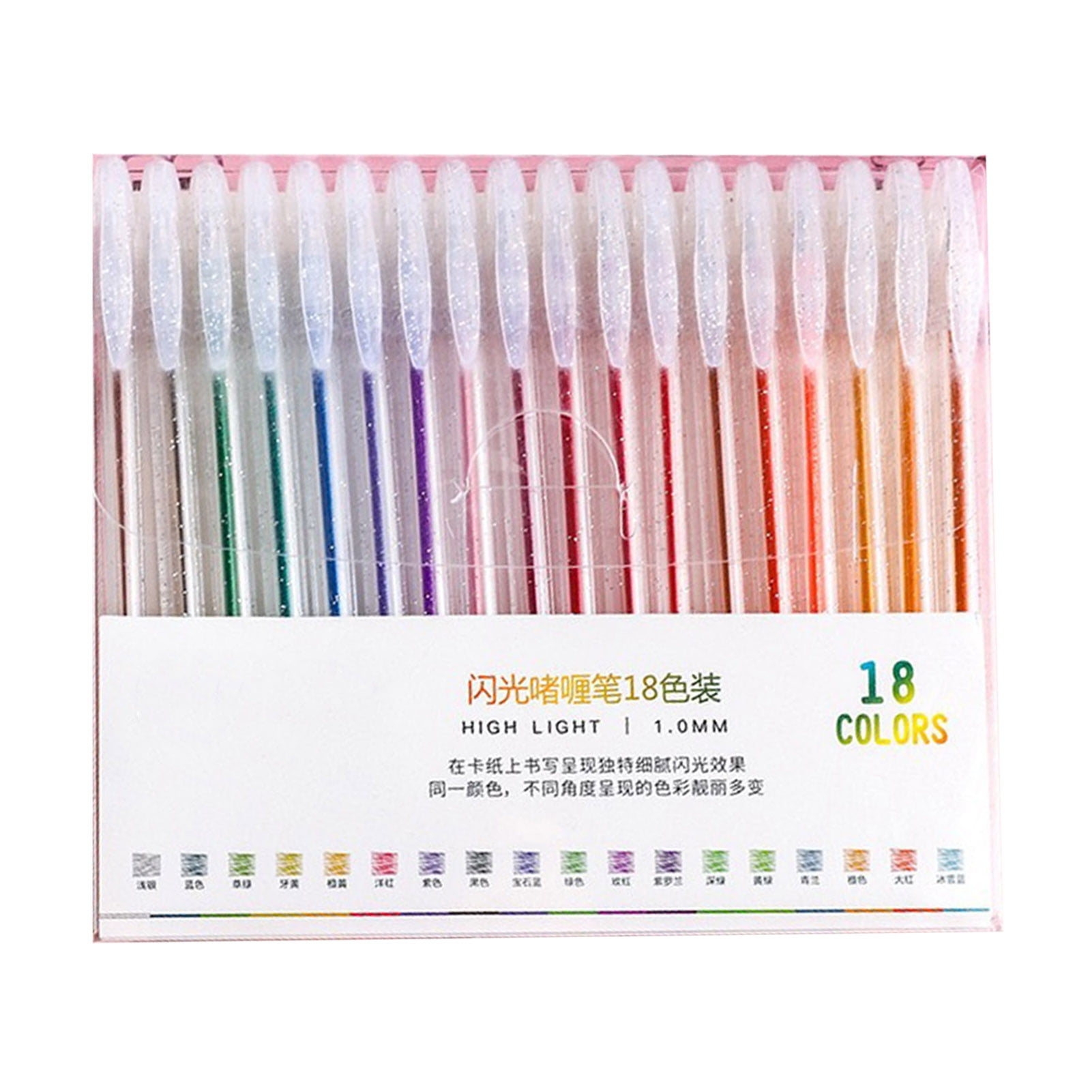 Sylvtty Highlighter Pen Set Transparent Body Multicolored Painting Pen ...