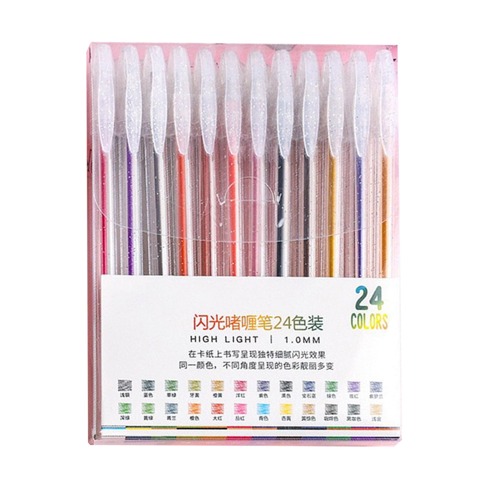 Sylvtty Highlighter Pen Set Transparent Body Multicolored Painting Pen ...
