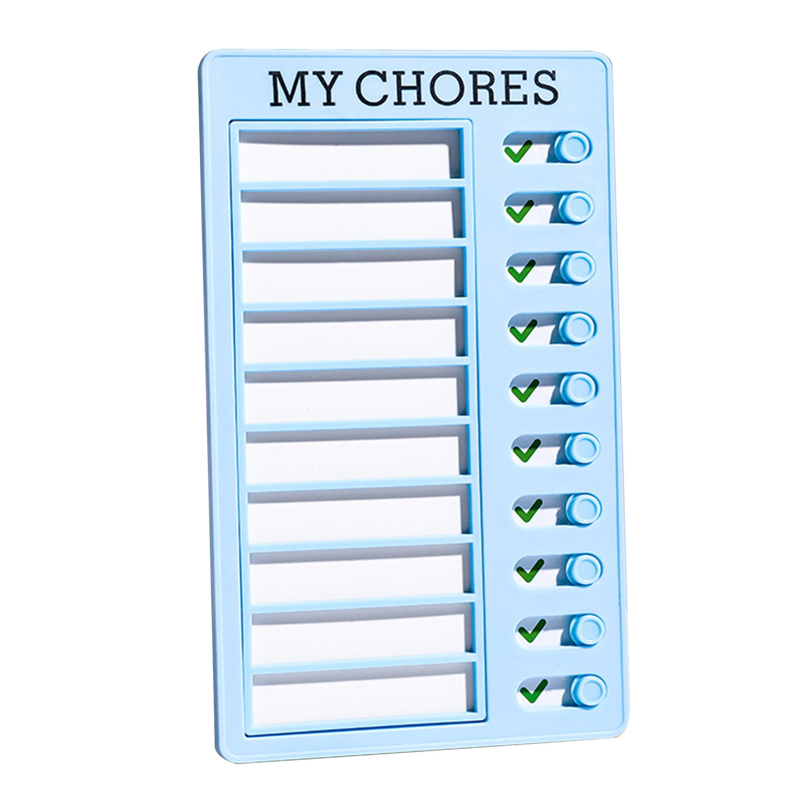 Sylvtty Kids Adult Self-discipline Time Clock Sliding Clock with 100 White Cardboard Task ...