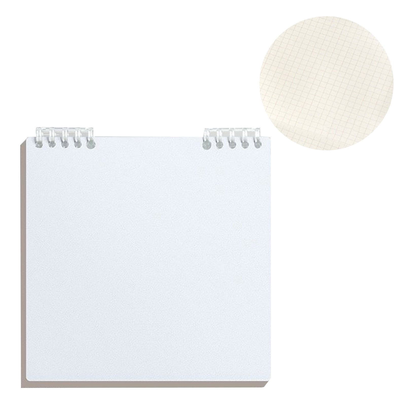 Sylvtty Loose-Leaf Notebook Horizontal Lines Squares Blanks Thickened ...