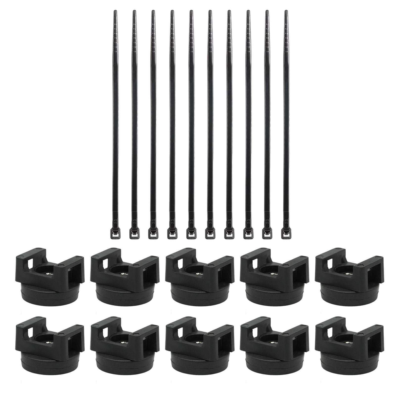 Sylvtty Magnetic Zip Tie Mounts Base Releasable Cable Zip Ties Easy ...