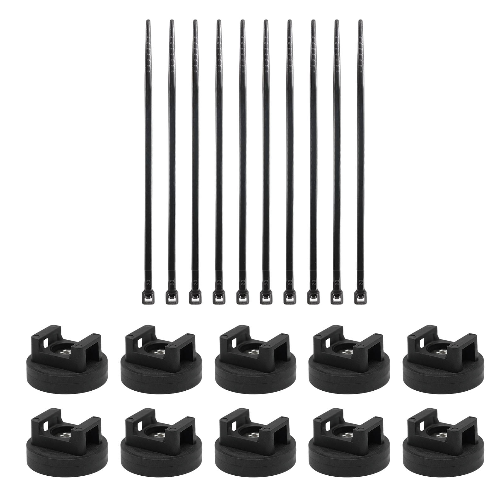 Sylvtty Magnetic Zip Tie Mounts Base Releasable Cable Zip Ties Easy ...
