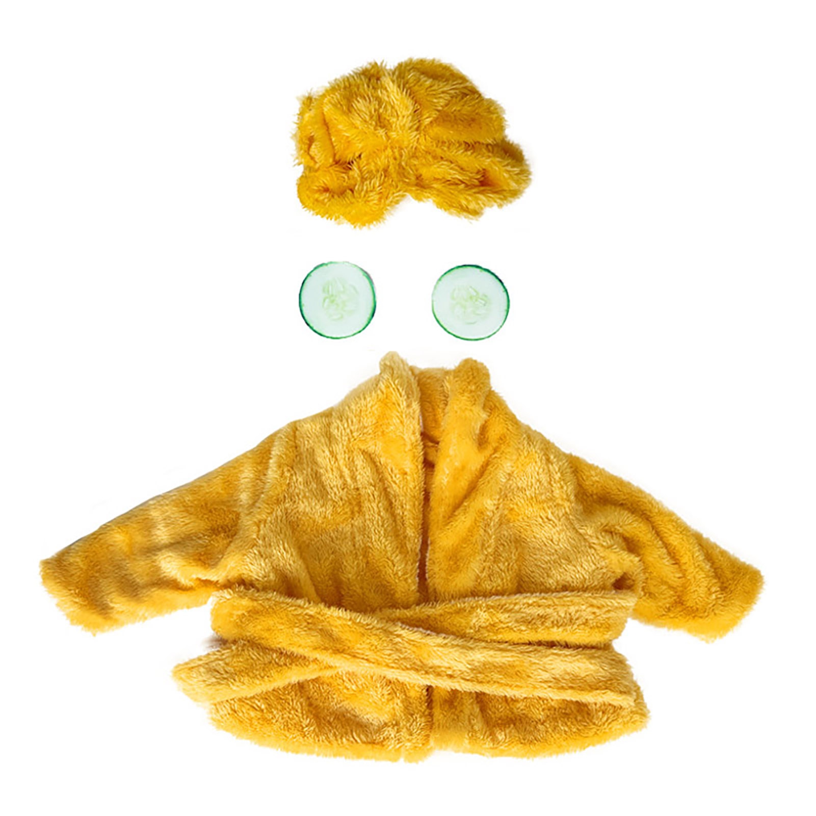 Sylvtty Porch Goose Lady Outfit Cute Bathrobe with Cucumber Slices And ...