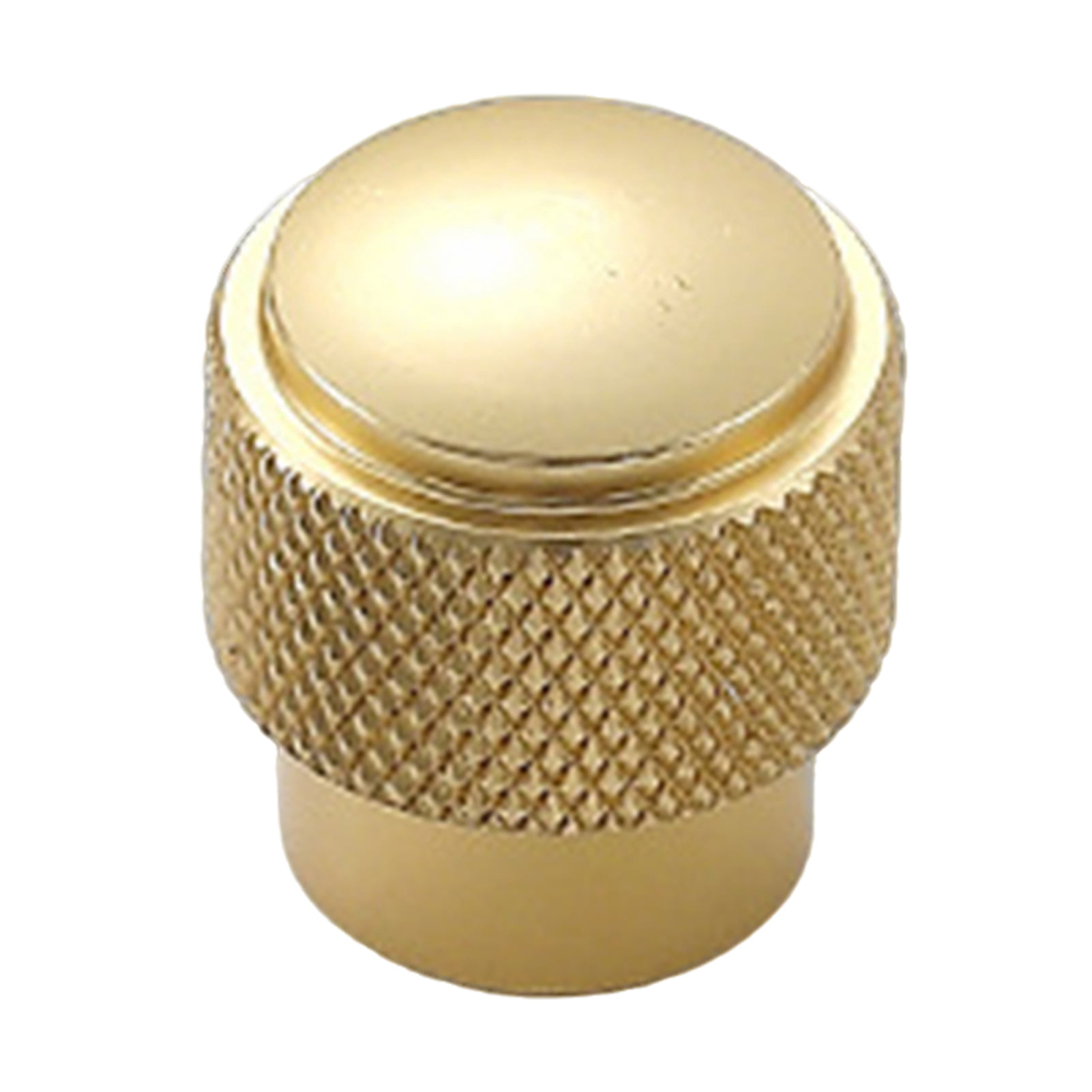 Sylvtty Round Gold Knobs Single Hole Cabinet Drawer Pulls Aluminum ...