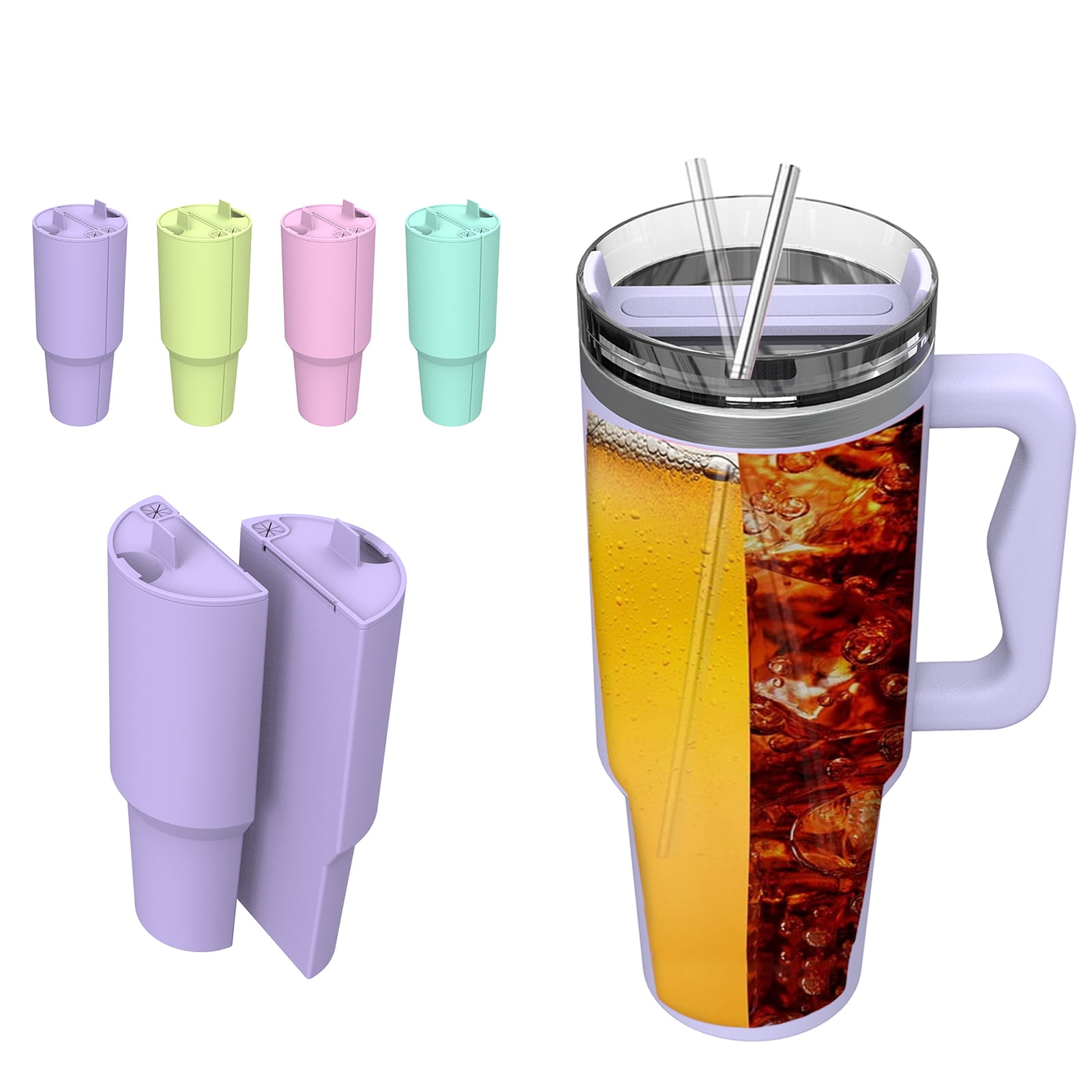 Sylvtty Silicone 2-in-1 Cup Liner for 40 Oz Cup Creative Drink ...