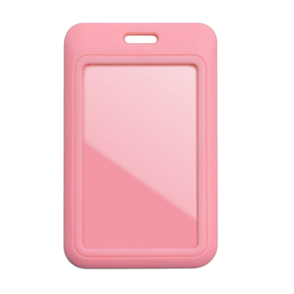 Sylvtty Sliding Badge Holder Vertical Hard Plastic Case Clear Card ...