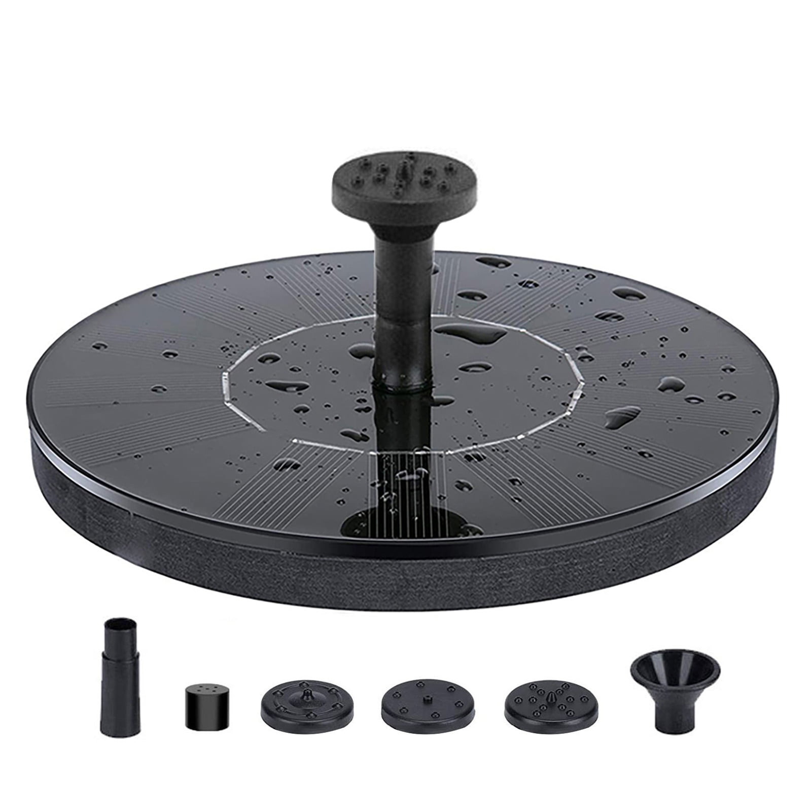 Sylvtty Solar Fountain 16/18cm Diameter Solar Birdbath Fountains Pump ...