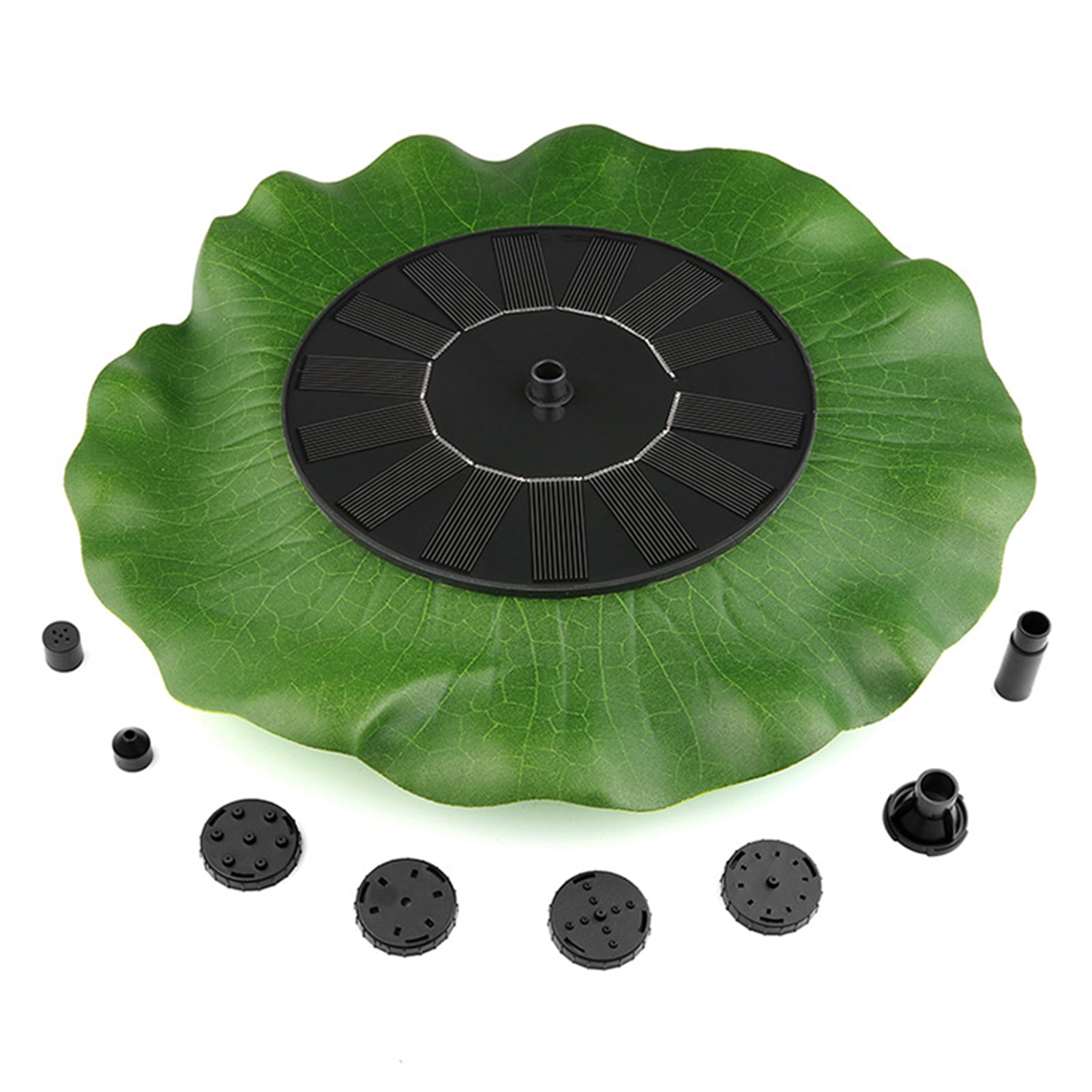 Sylvtty Solar Water Fountain with Night LED Lighting 7 Nozzles Floating ...
