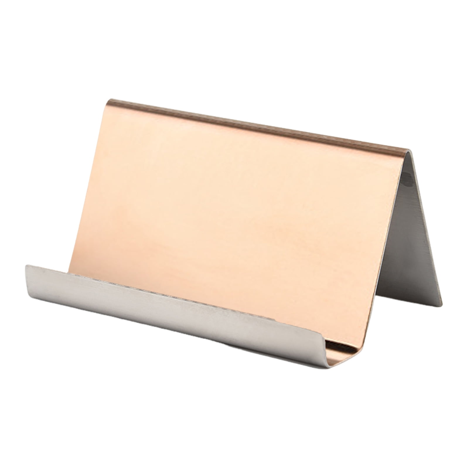 Sylvtty Stainless Steel Business Card Holder Minimalist Desktop Credit ...