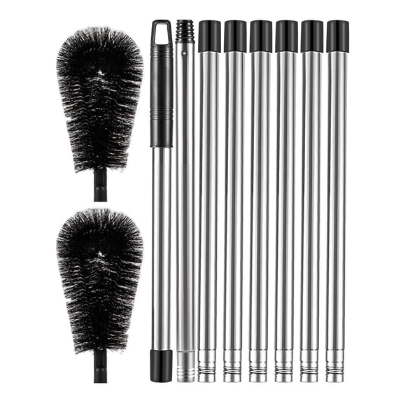 Sylvtty Telescopic Gutter Cleaning Brush Gutter Cleaner Tool with 8 ...