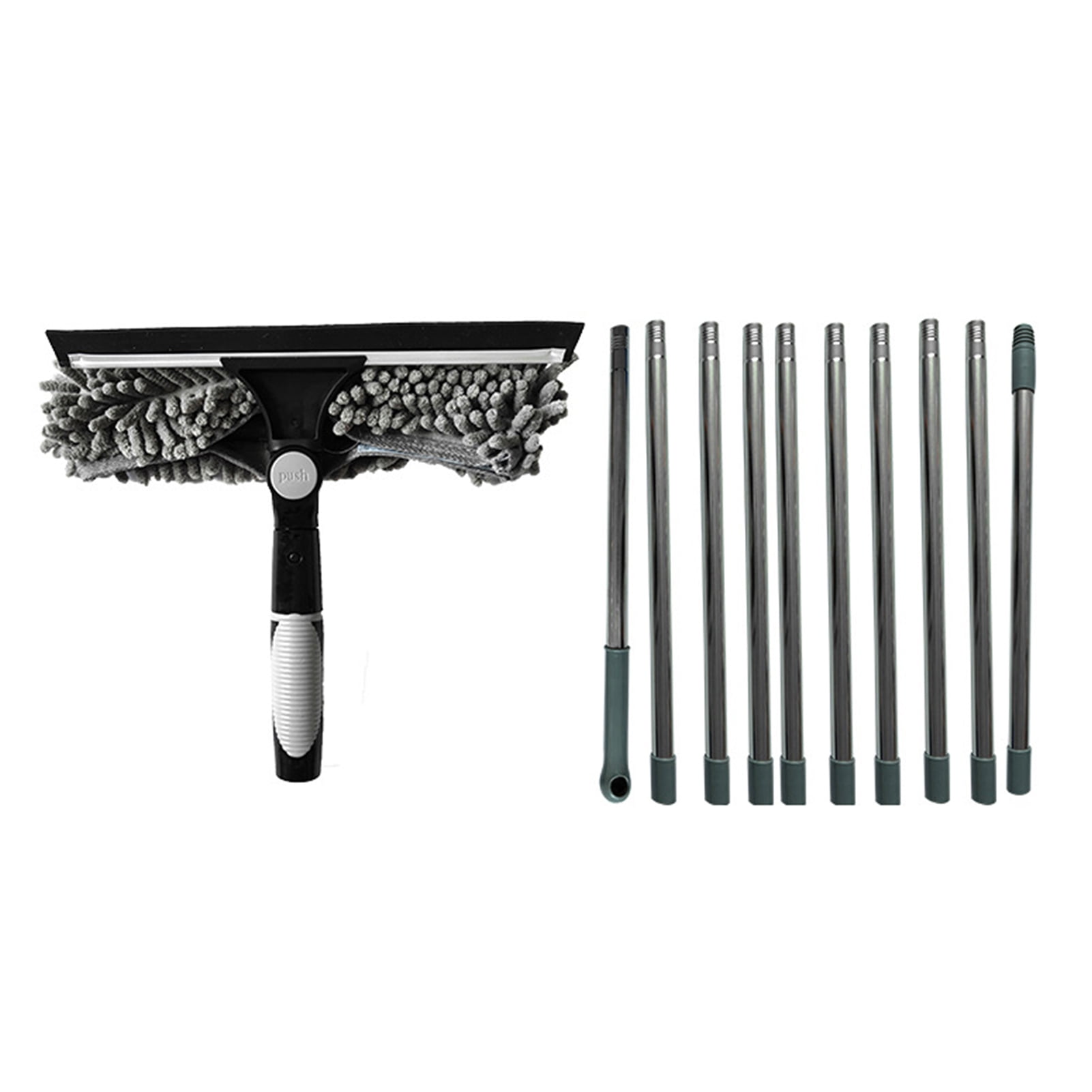 Sylvtty Window Scraper Cleaning Tool Kit 2 in 1 Silicone Blade ...