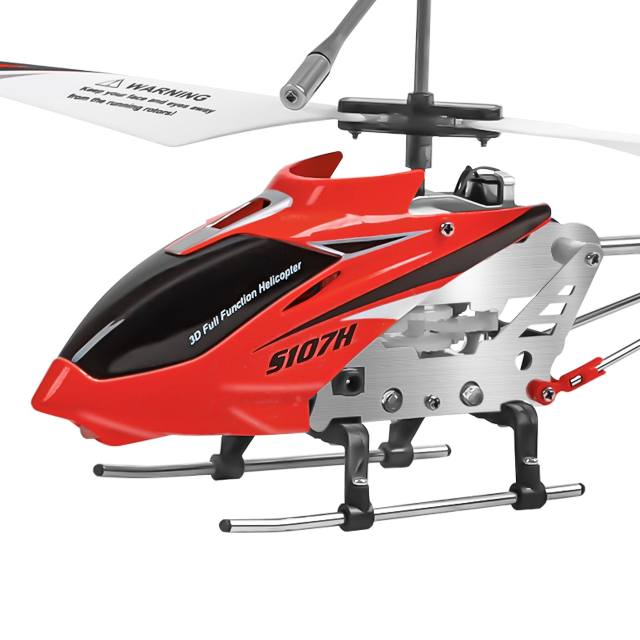 Syma S107H RC Mini Helicopter with Altitude Hold/One Key Take Off/Landing for Adults/Kids(Red ...
