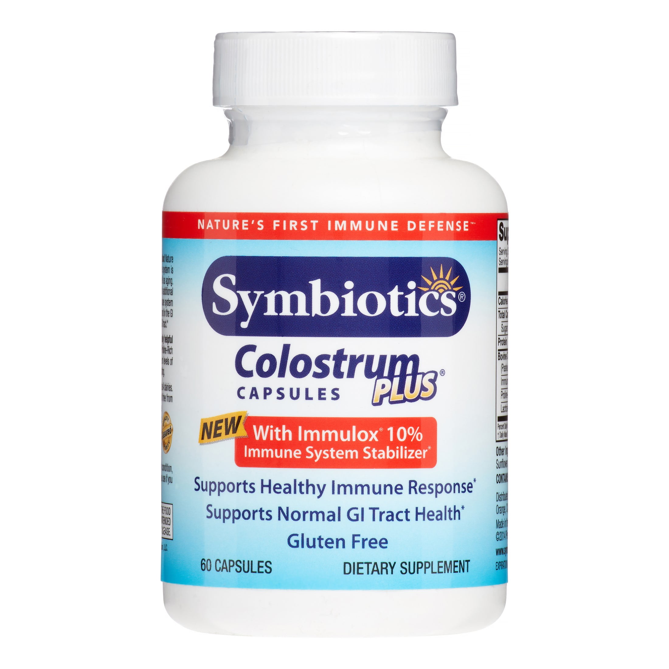 Symbiotics Colostrum Plus Capsules, 60 Ct - Supports Immune & GI Health ...