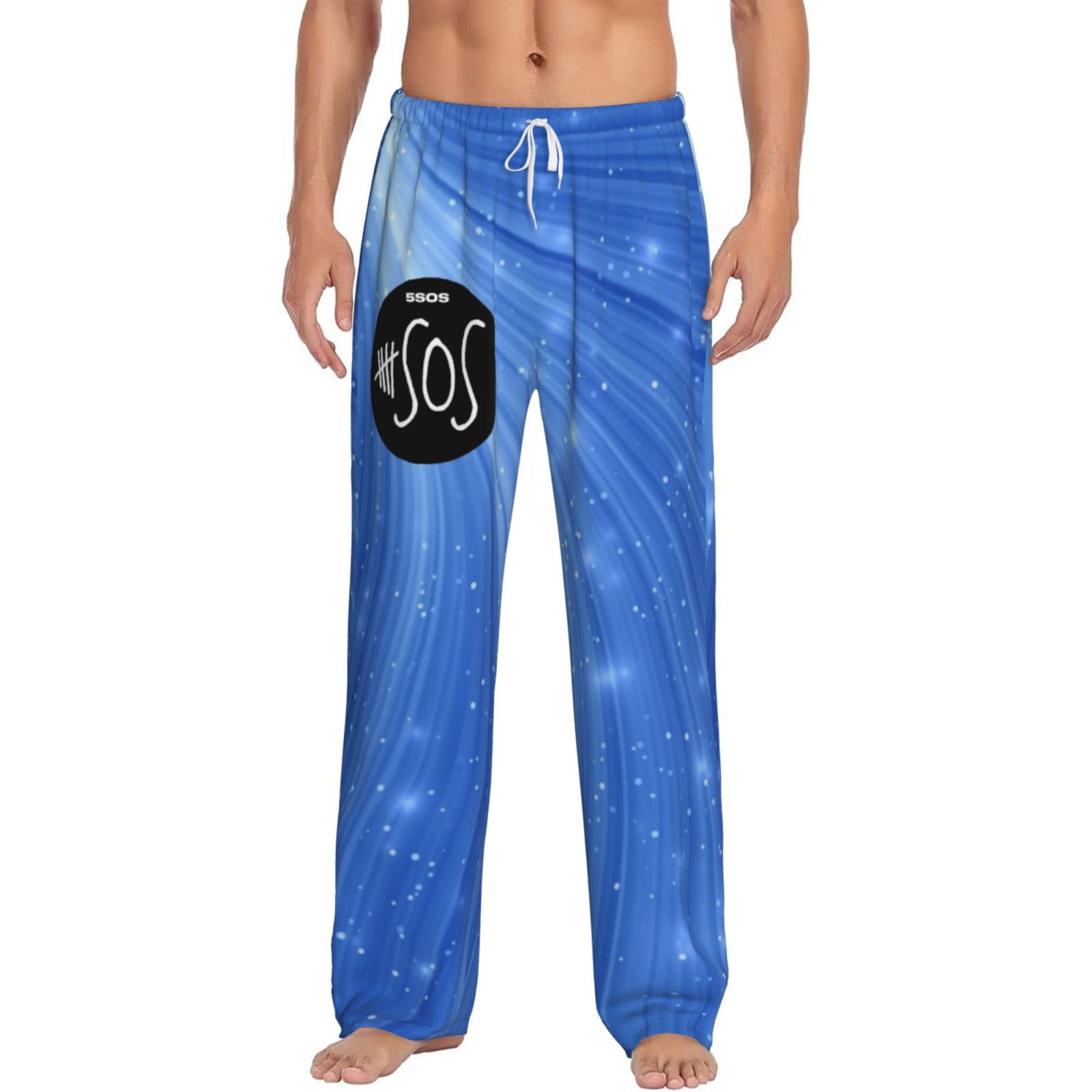 Symbol 5 Seconds Of Summer Men's Pajama Pants Fashion Cozy Daily Lounge ...