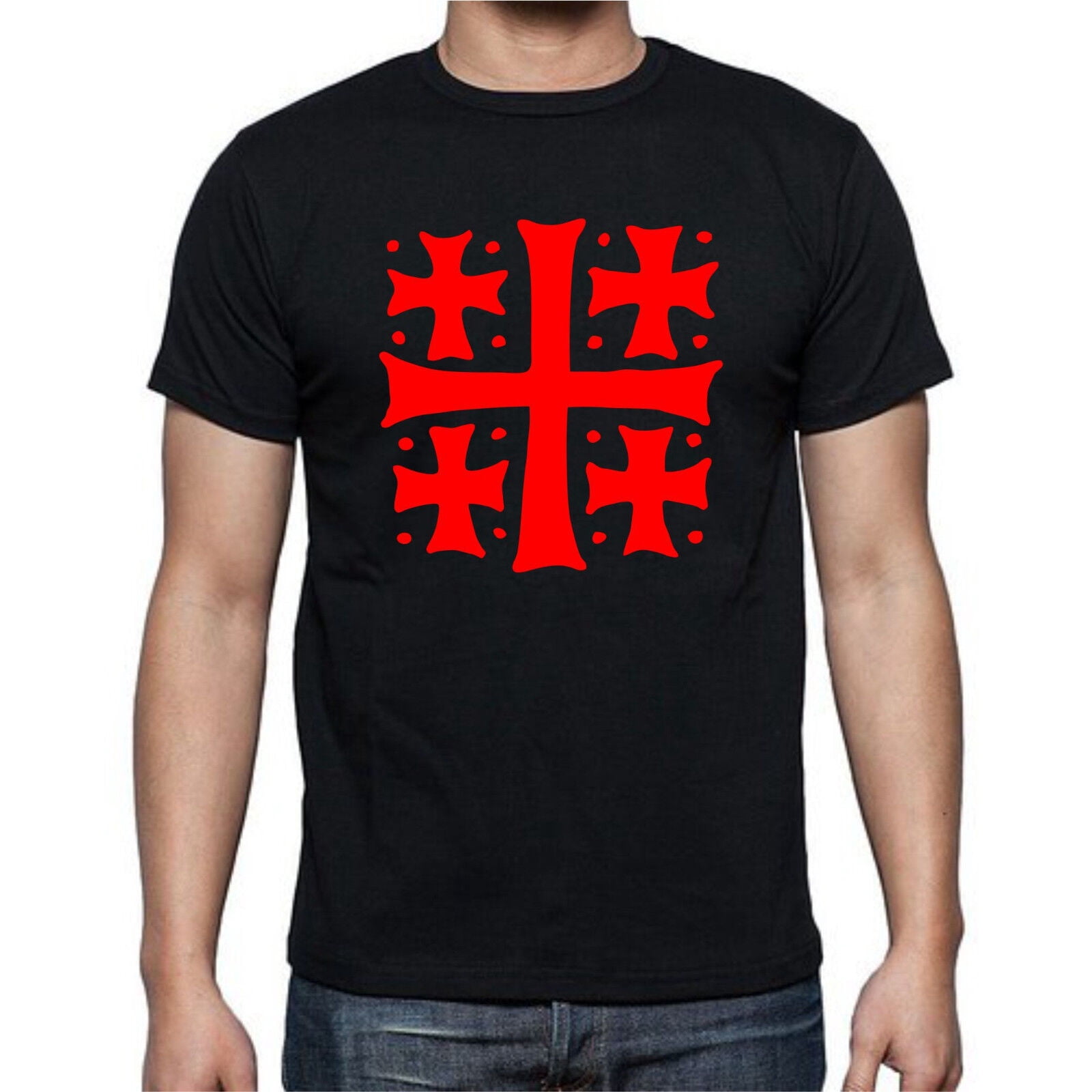 Symbol Cross Sign T shirt Tee - Walmart.com