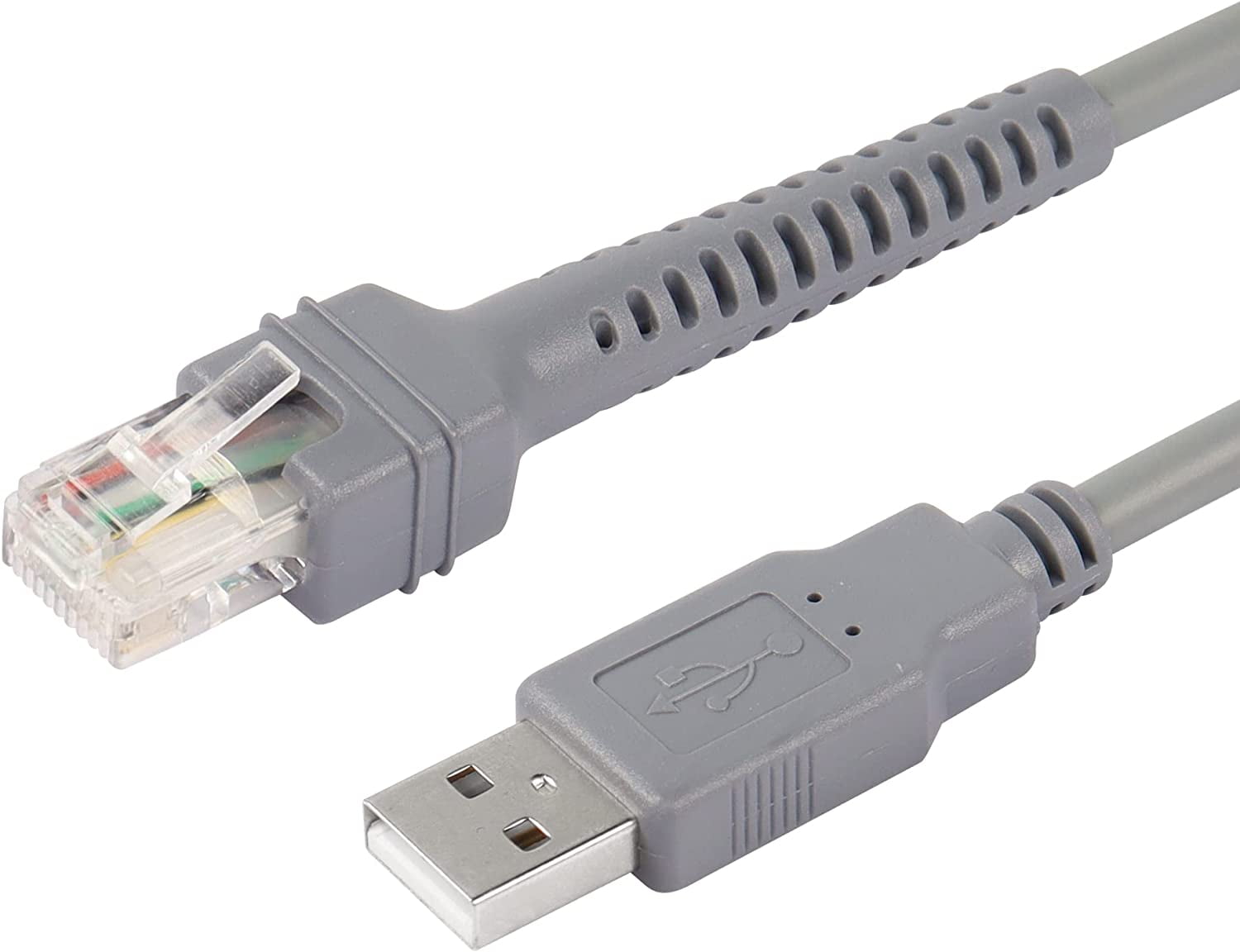 Symbol Ls2208 Usb Cable Usb A To Rj45 Coiled Spiral Extension Cable ...