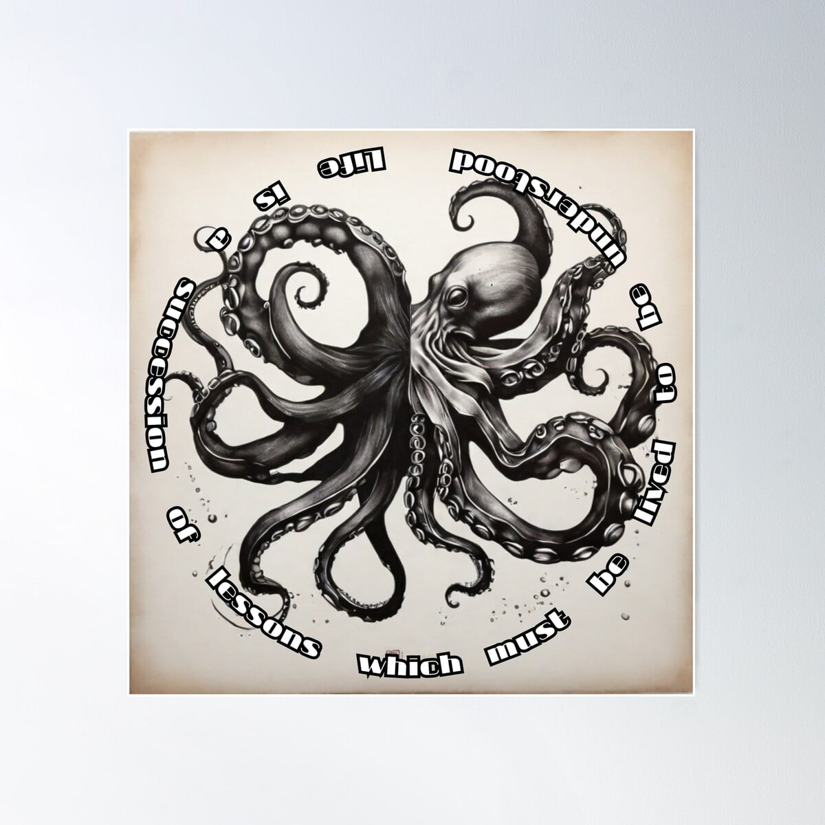 Symbol Of Yin And Yang Poster Wall Art, Modern Wall Decor For Living ...