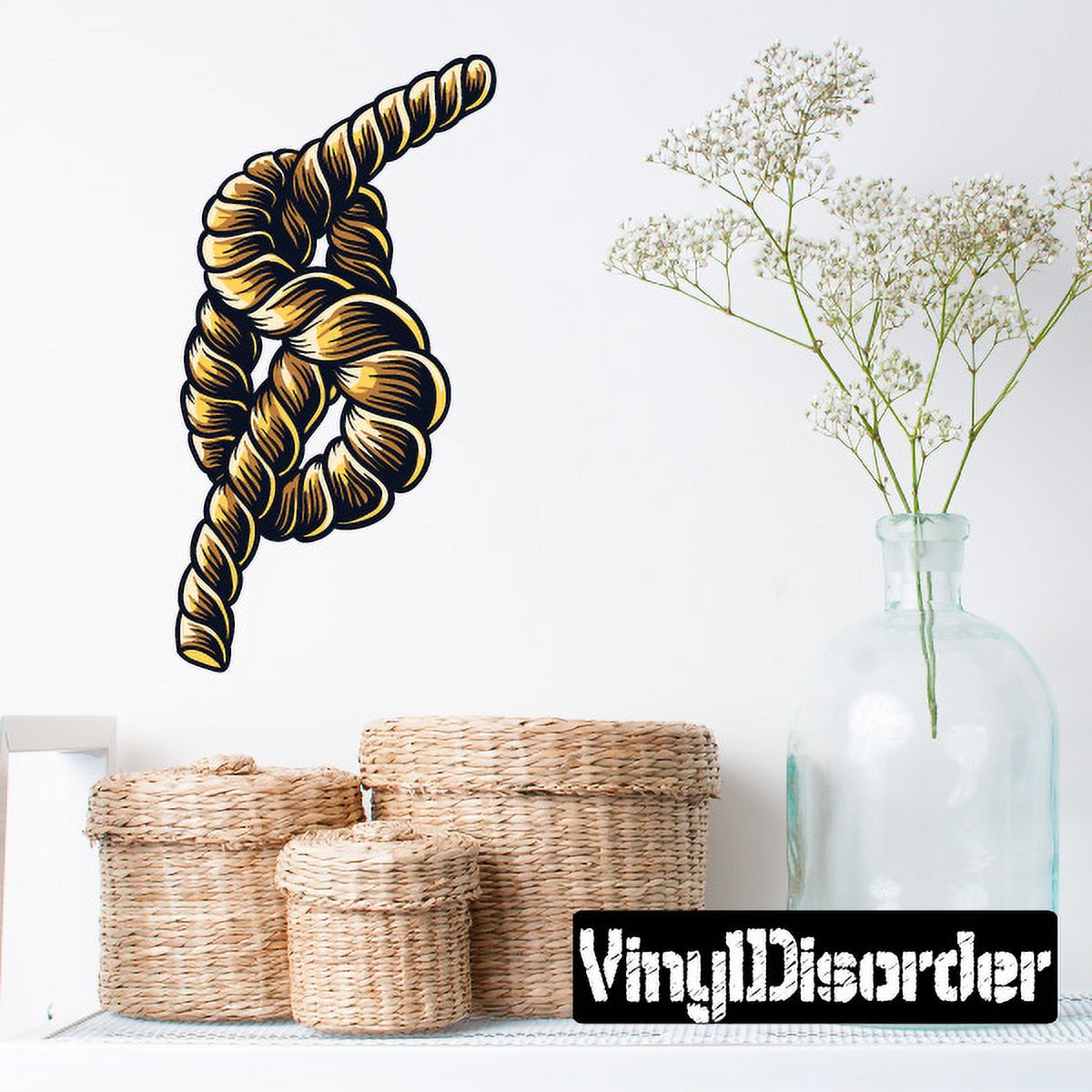 Symbol Rope Wall Decal - Vinyl Car Sticker - Uscolor005 - 25 Inches ...