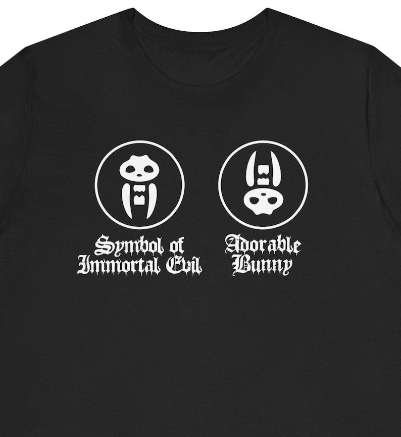 Symbol of Immortal Evil + Bunny Dice Tee - Inspired by Heroquest ...