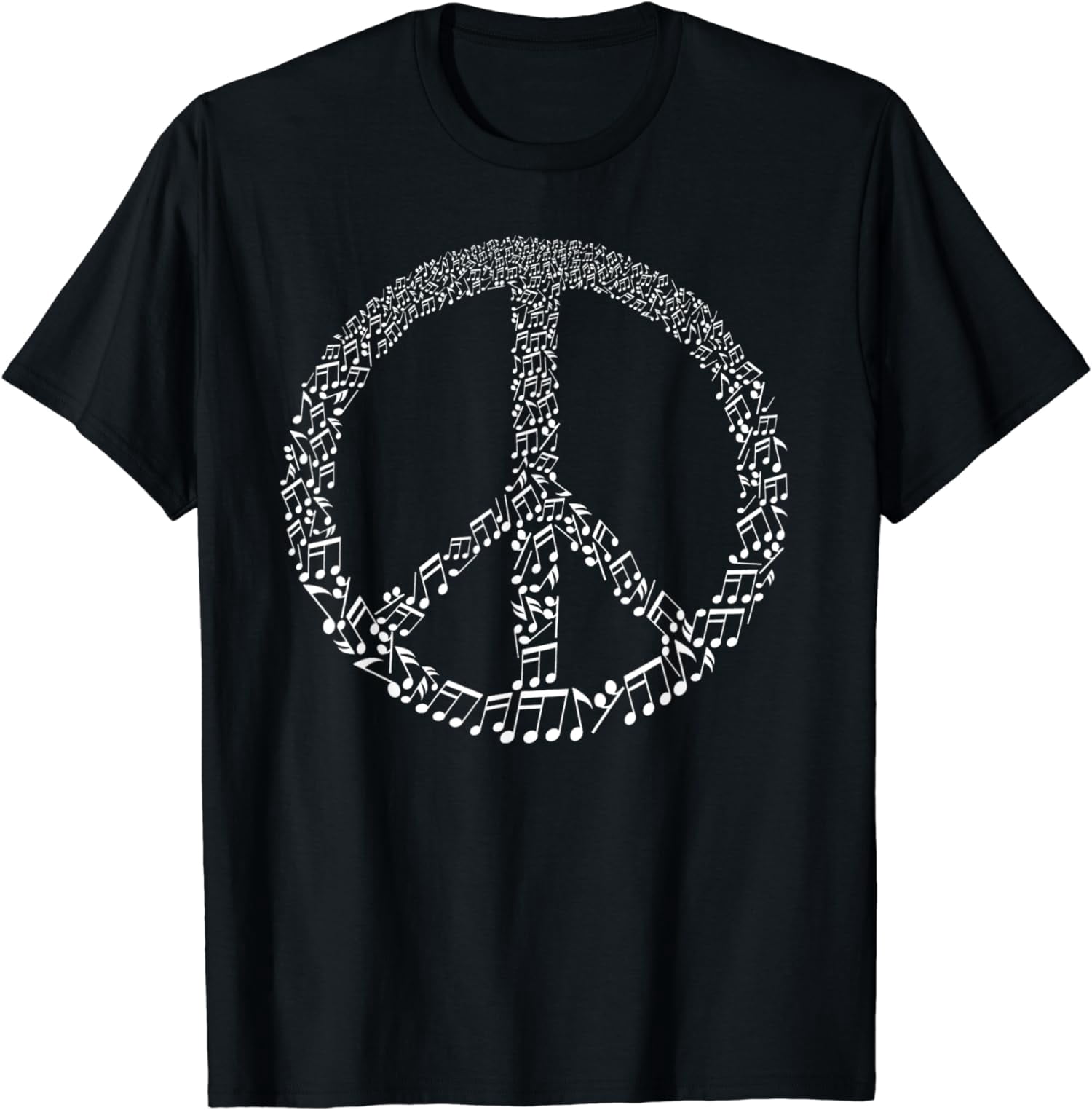 Symbol of Peace with Music T-Shirt - Walmart.com