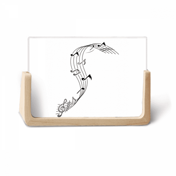 Symbolic Melody Bending Staff Spectrum Photo Wooden Photo Frame ...