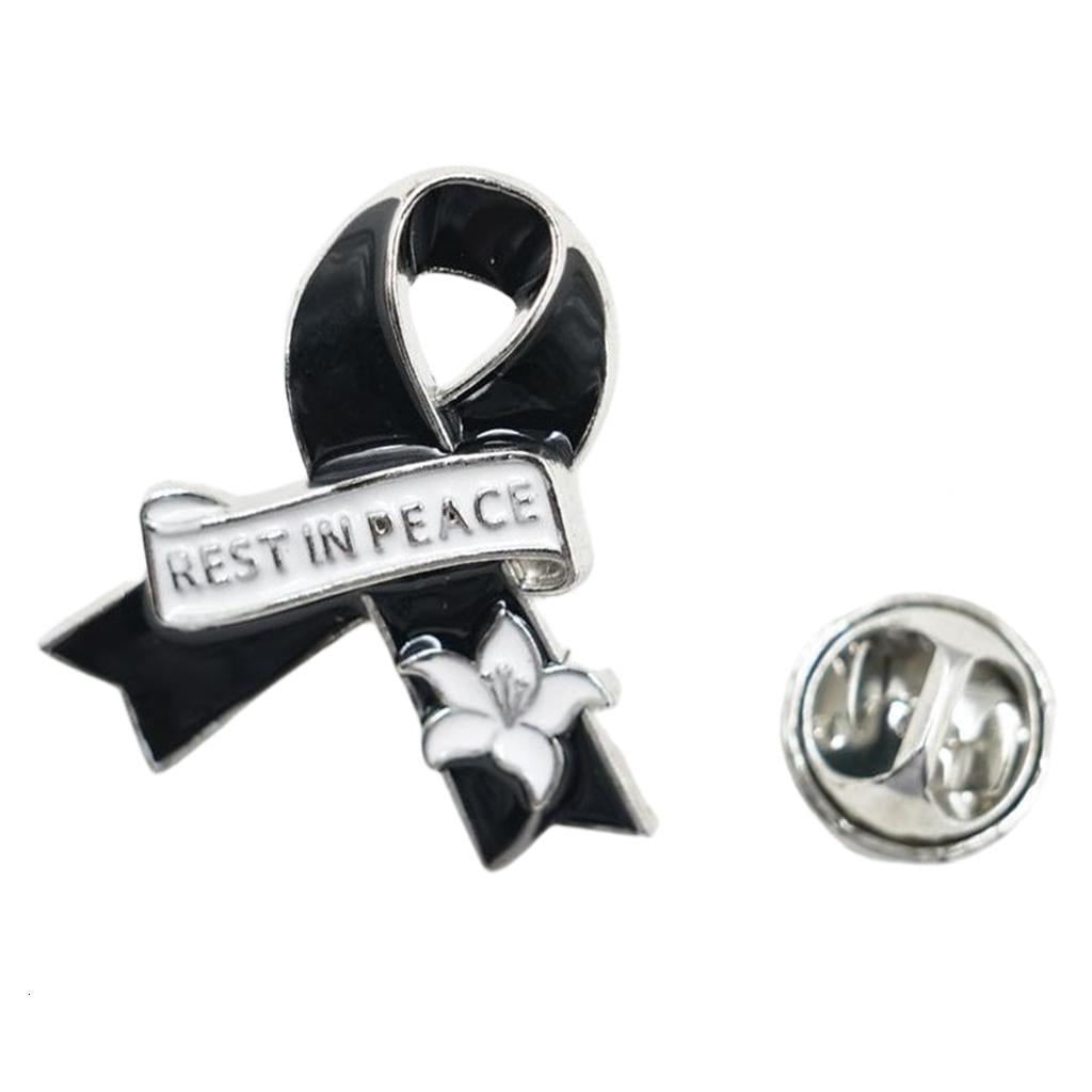 Symbolic Rest in Peace Brooch Secure Fastener Travel Friendly Chest Decoration - Walmart.com
