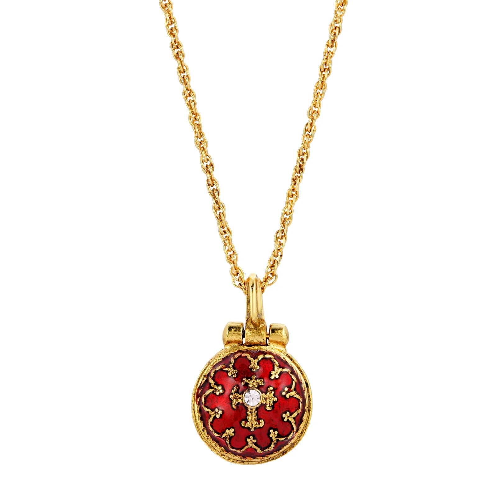Symbols Of Faith Hand Enamel Enclosed Virgin Mary Lift Up Pendant ...
