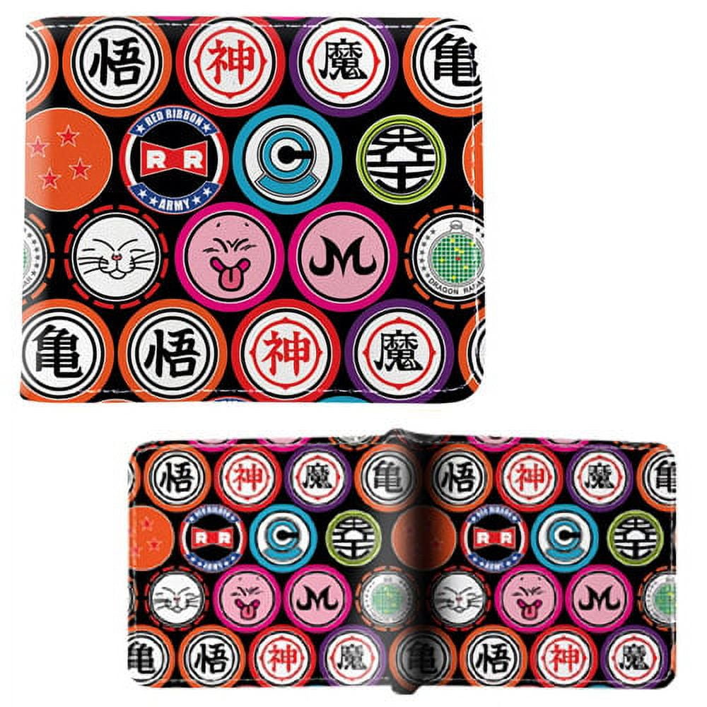 Symbols Pattern - DragonBall Z 4x5" Bi-Fold Wallet - Walmart.com