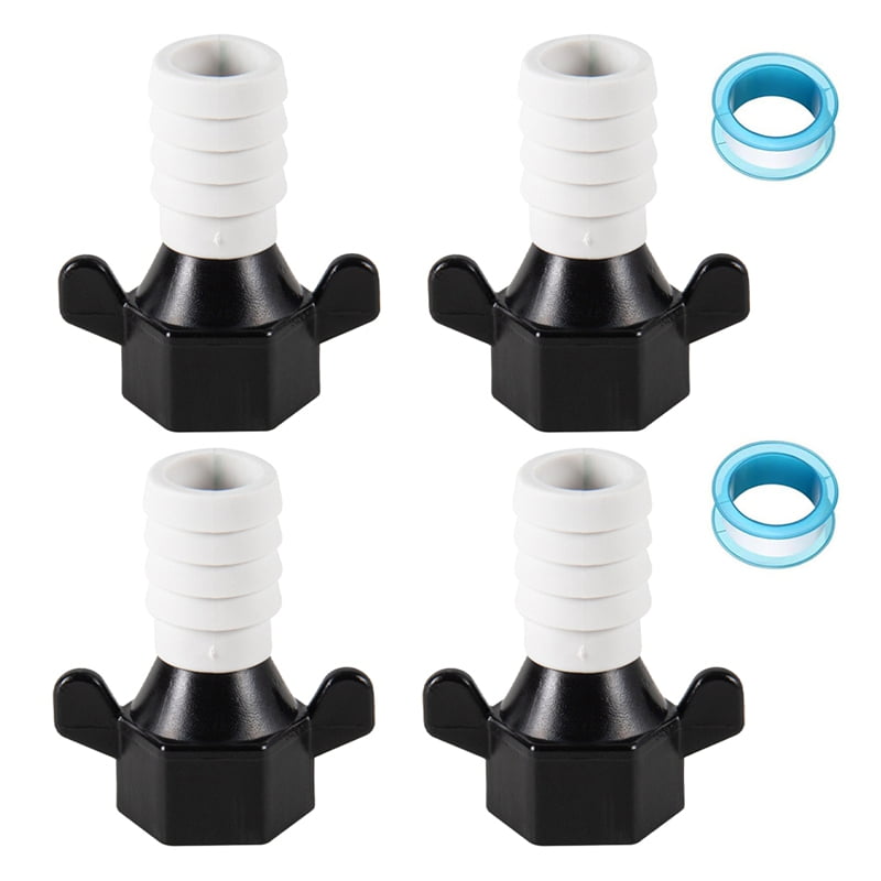 Symkmb 1/2 Inch X14 NPT X1/2 Inch Barb Straight Swivel Adapter RV Water ...