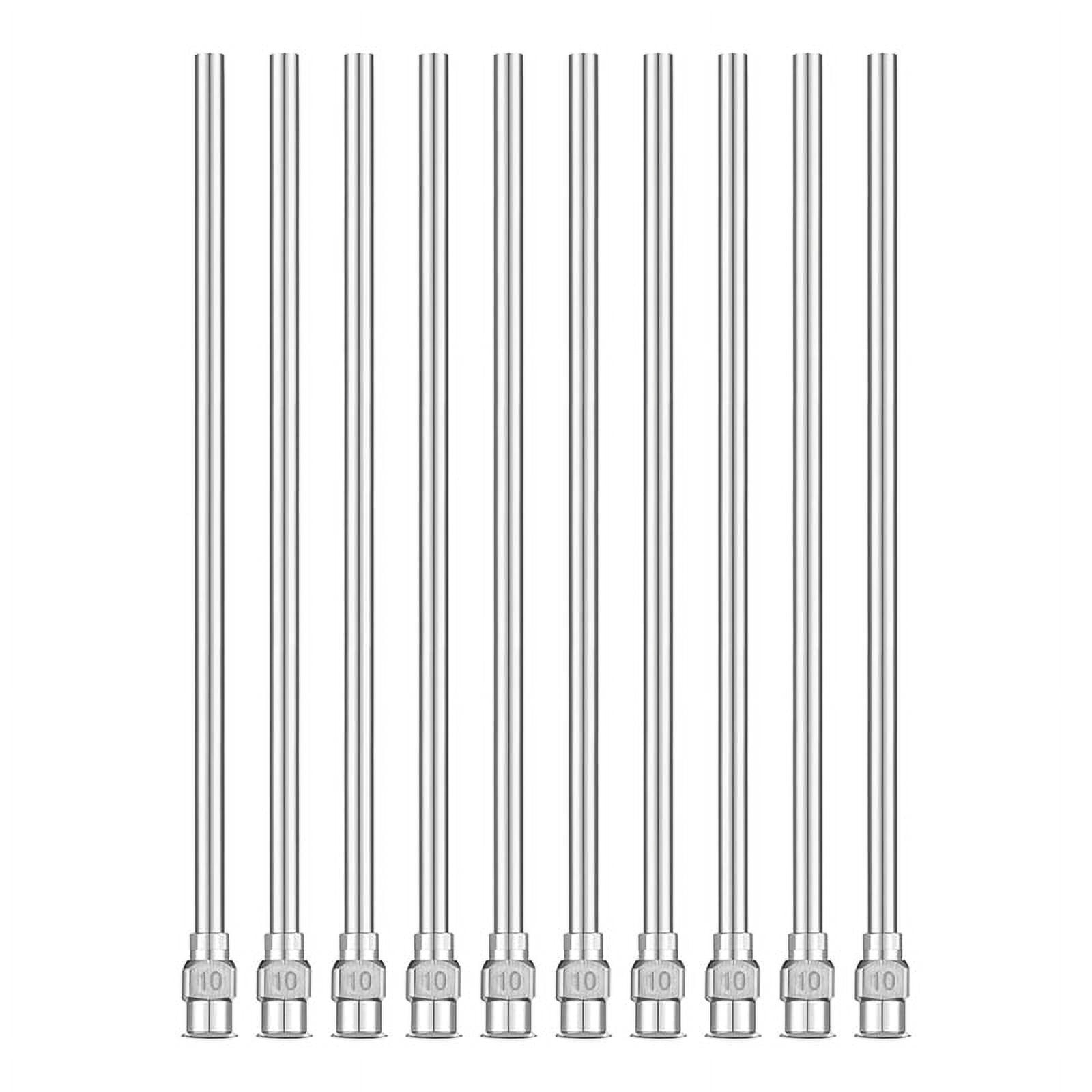 Symkmb 10 Pcs Blunt Tip Dispensing Needles 4 Inch, 12 Gauge Stainless ...