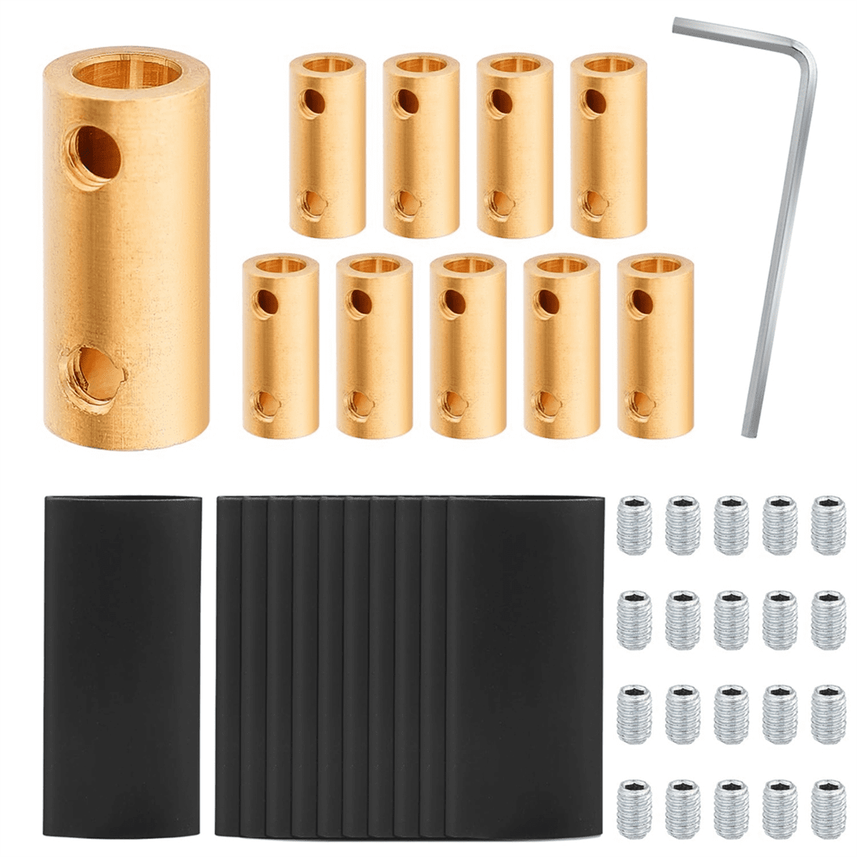 Symkmb 10pcs 6AWG Wire Connectors, Brass Quick Connecting Terminals 80 ...