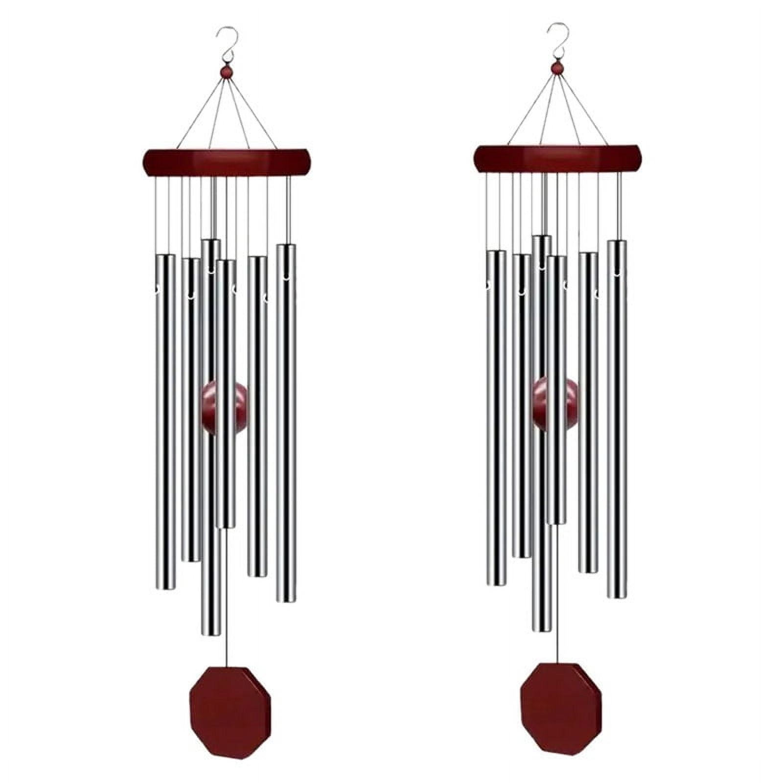 2 Pack PgzsyMemorial Wind Chimes Outdoor Large Deep Tone, Elegant ...