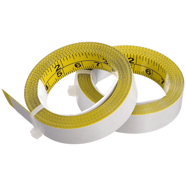 Symkmb 2 Rolls Self Adhesive Measuring Tape Metric Tape Measure Peel ...