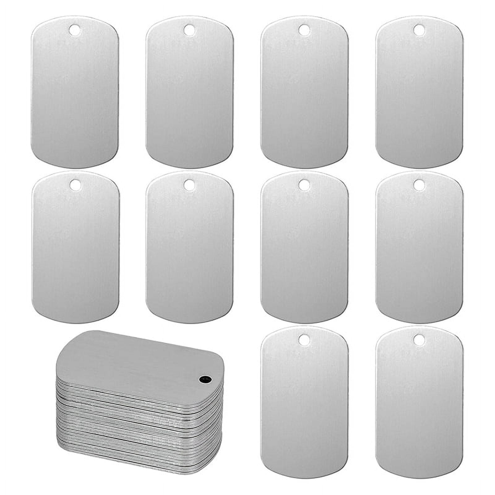 25 Pcs Metal Stamping Blanks Tags Aluminum Blank Laser Engraving with ...