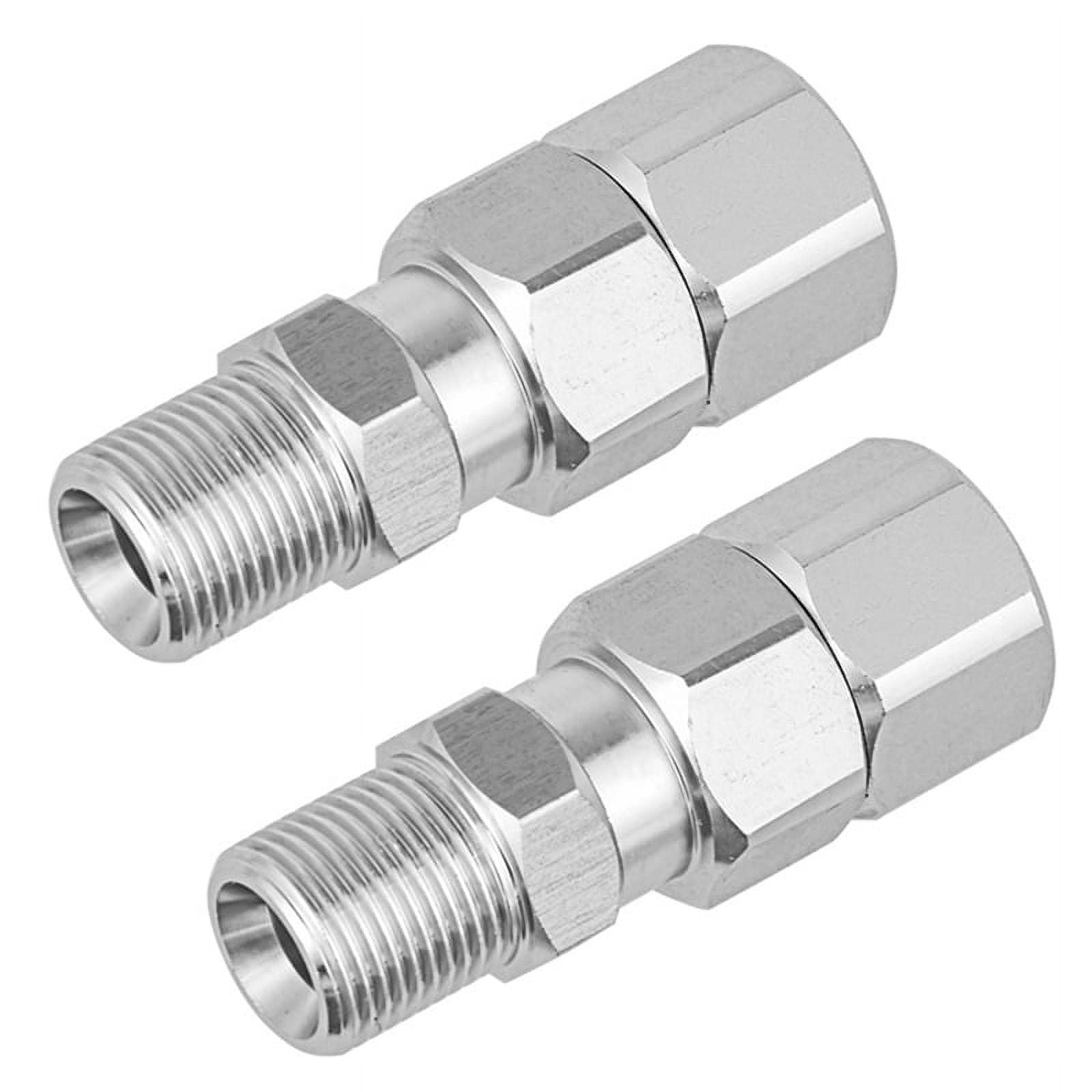 Symkmb 2pcs 3/8NPT Pressure Washer Swivel Fitting,360Degree Anti Twist ...